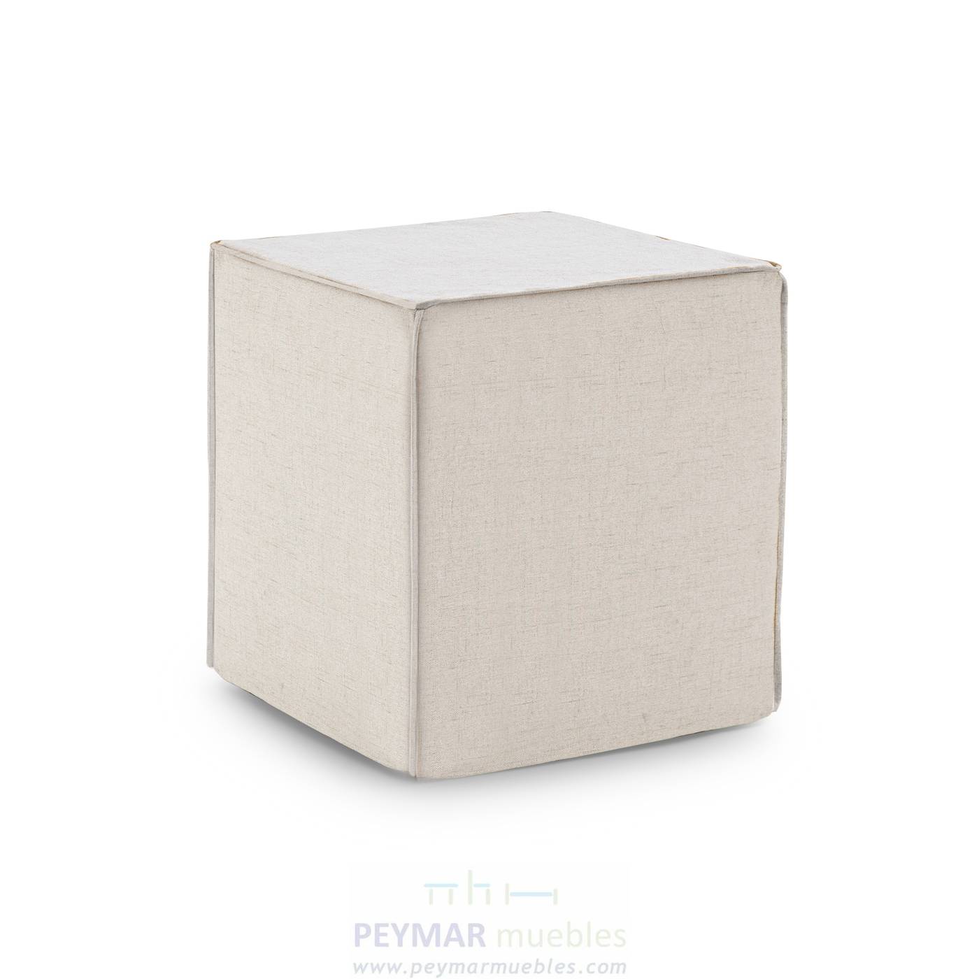Pouf Tapizado Cubo · Dormitorios Tapizado