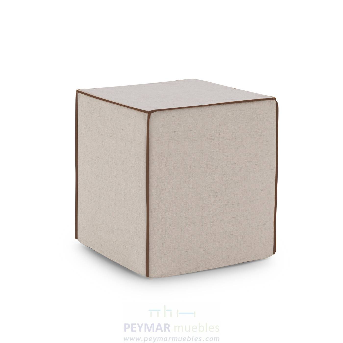 Pouf Tapizado Cubo · Dormitorios Tapizado