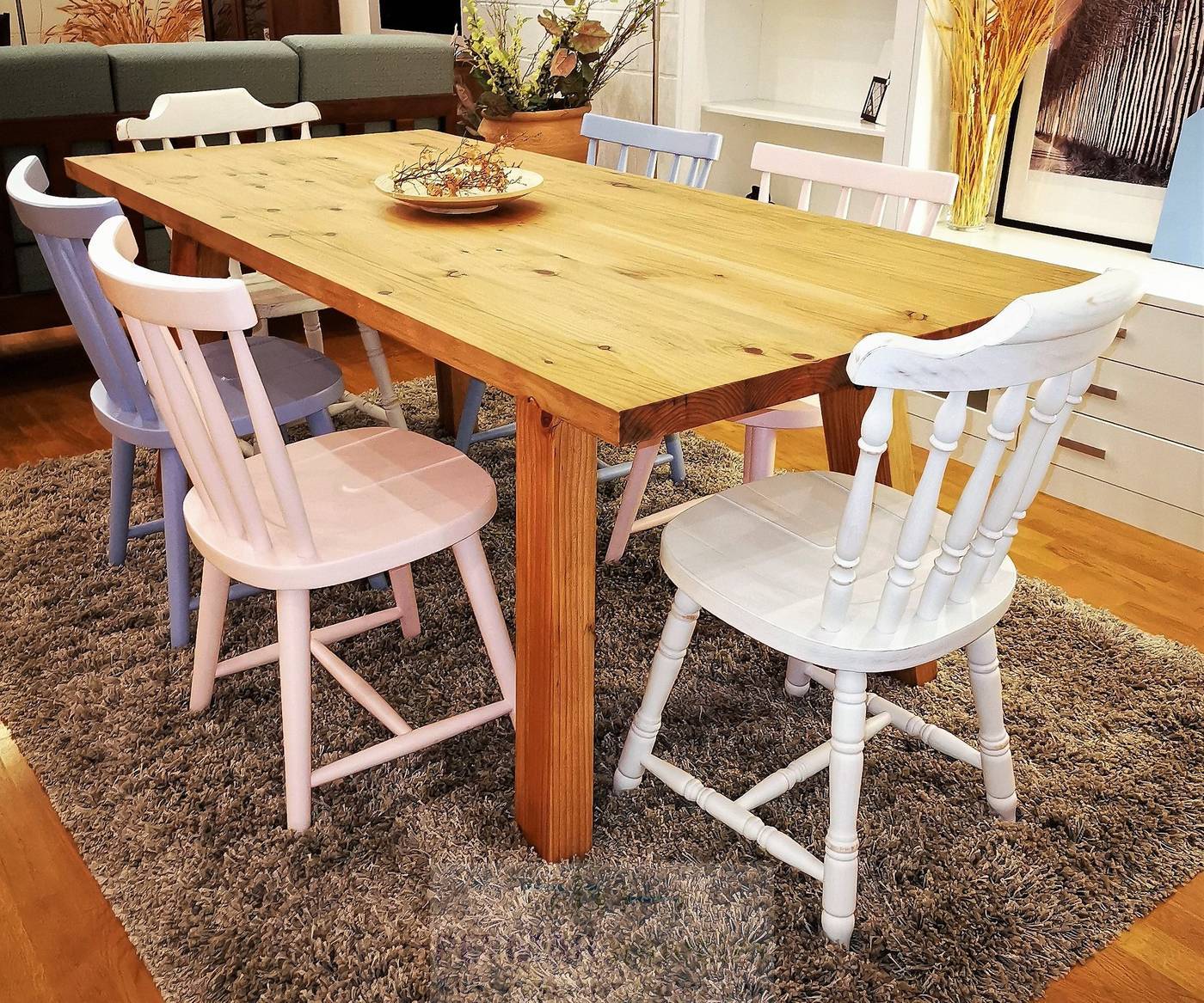 Mesa Enzo Patas Aspa · Salón/Comedor Provenzal/Rústico
