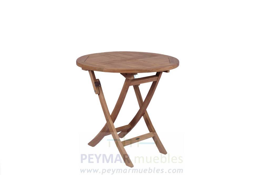 Mesa Plegable Teca 80 (Naga) · Jardín/Terraza Madera