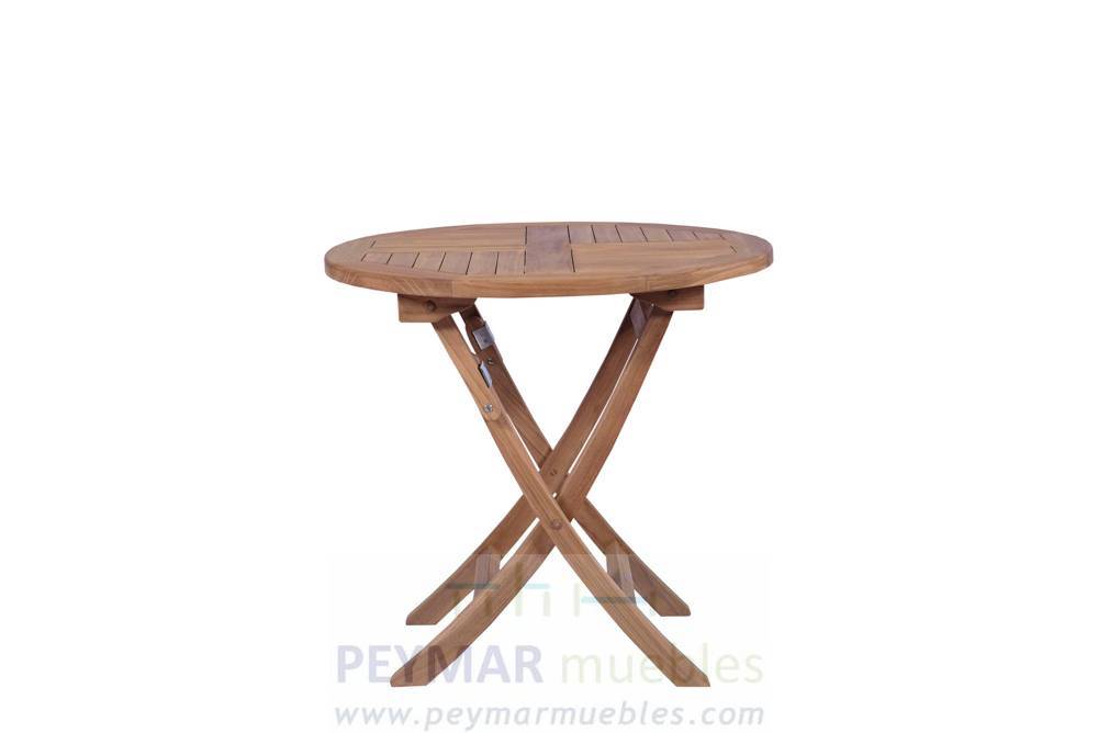 Mesa Plegable Teca 80 (Naga) · Jardín/Terraza Madera